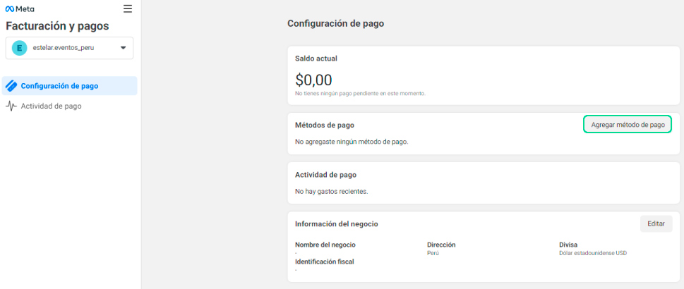 Cómo agregar una tarjeta de crédito o débito a la plataforma de WhatsApp Business ...