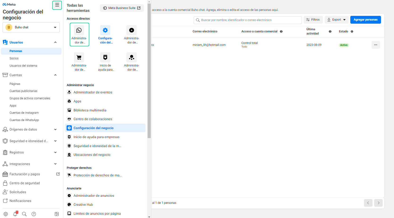 Añadir foto de perfil | Documentación Chat Buho